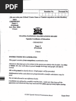 Uce Math Guide Uneb 2024 | PDF