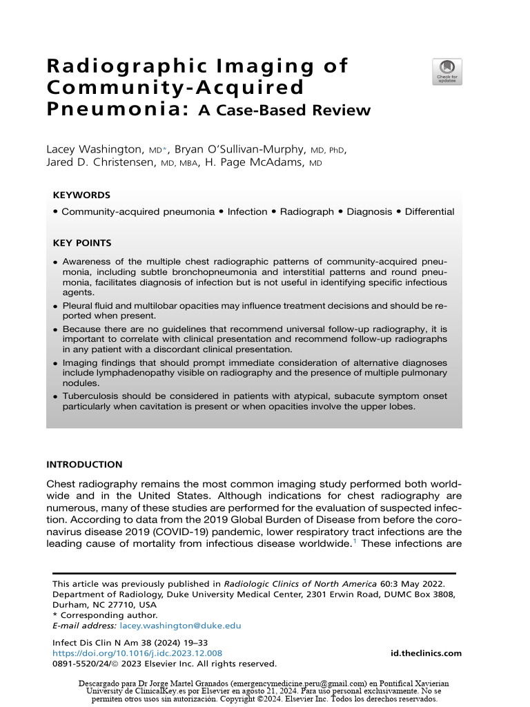 Radiographicimagingof Community-Acquired Pneumonia:: A Case-Based ...