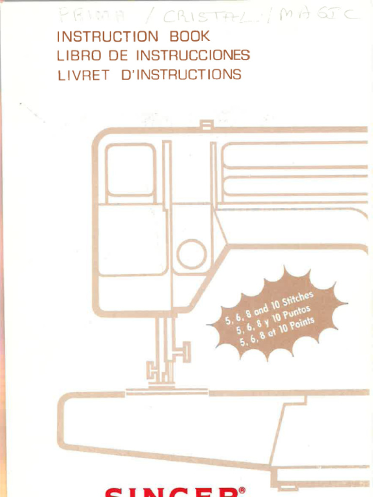 Singer Prima 30 Sewing Machine | PDF