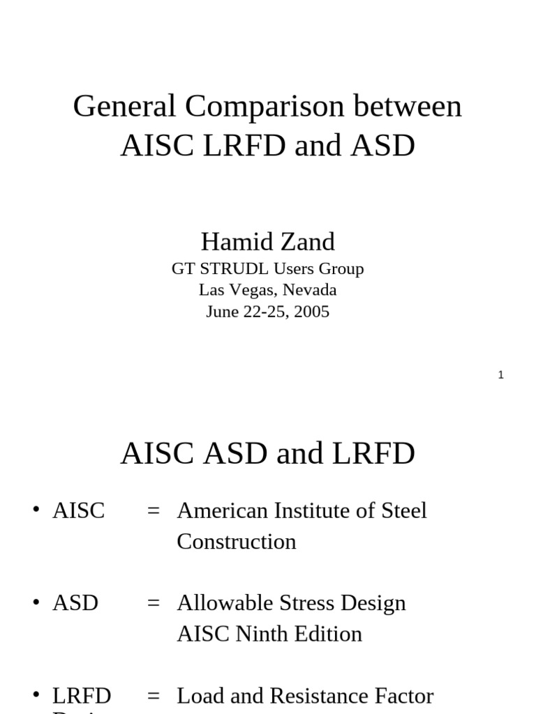 ASD Vs LRFD | PDF | Buckling | Mechanical Engineering