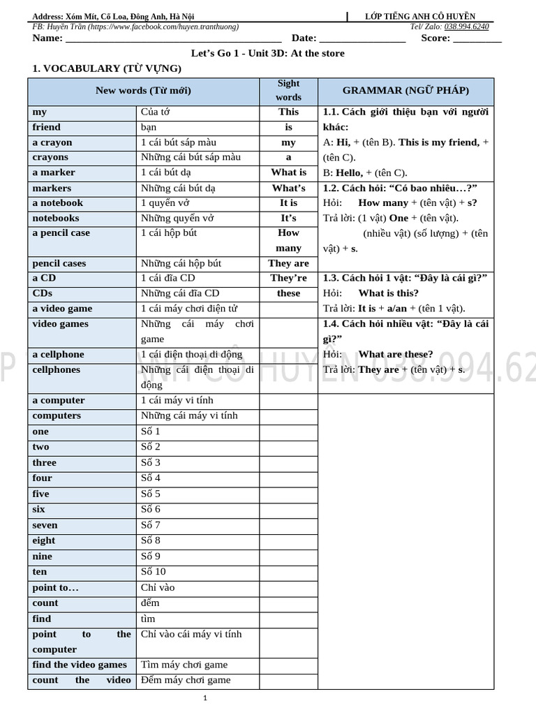 Let_s Go 1_U3D | PDF