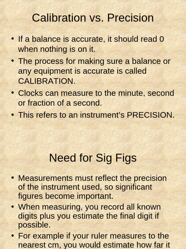 Calibration Vs Precision | PDF | Significant Figures | Numbers
