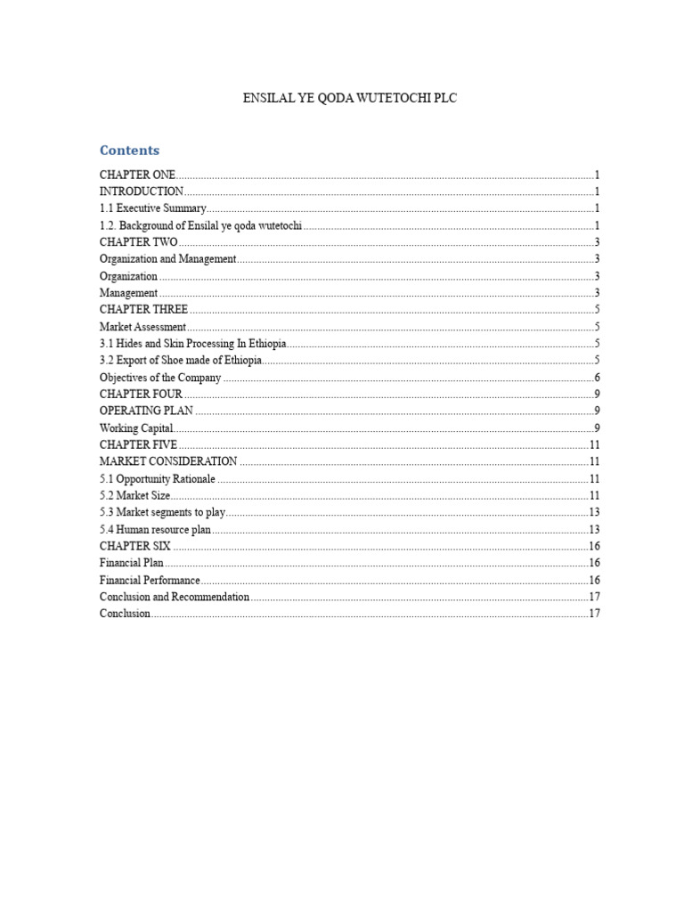 ENSILAL | PDF | Leather | Ethiopia