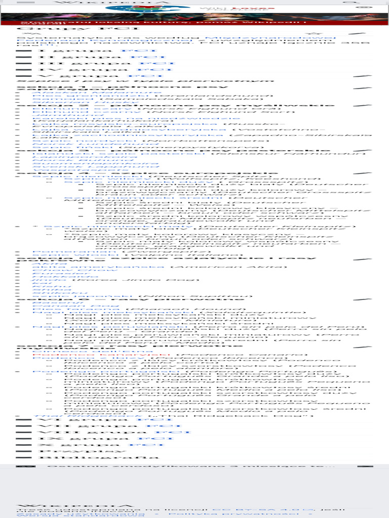 Grupy FCI - Wikipedia, Wolna Encyklopedia | PDF