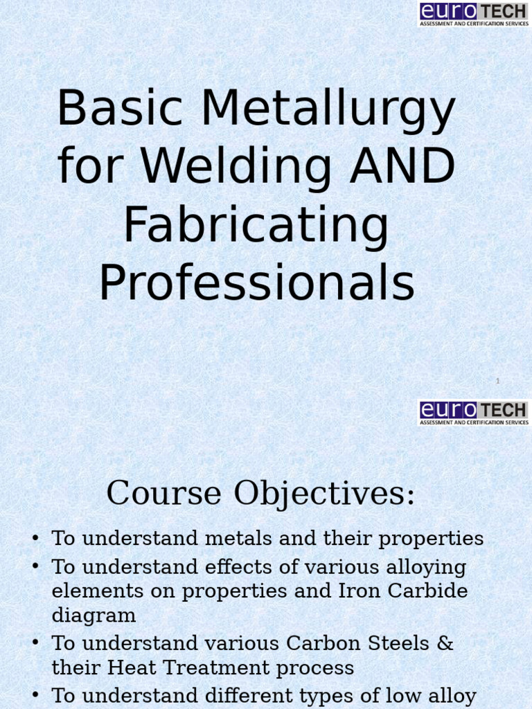 Basic Metallurgy For Welding & Fab | PDF | Steel | Ultimate Tensile ...