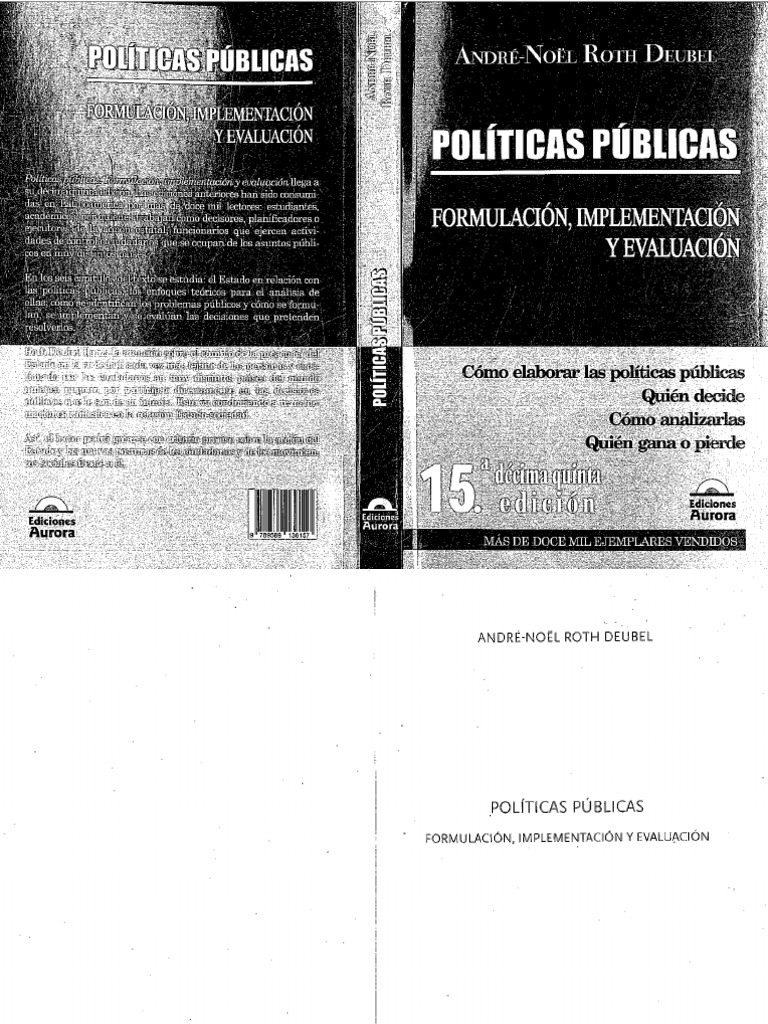 Politicas Publicas 15ed Andre Noel Rothcompressed 1 | PDF