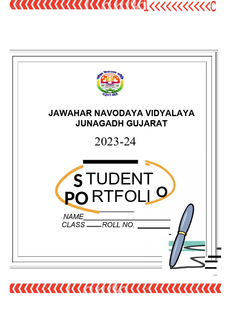 PORTFOLIO FORMAT 2023-24 | PDF