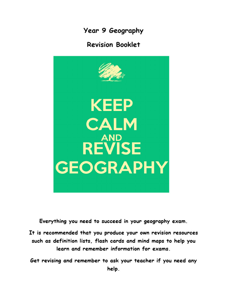 Y9 Geog Revision Booklet | PDF | Tropical Cyclones | Eye (Cyclone)