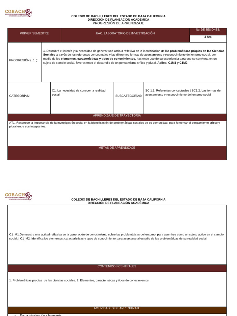 Progresión 1 Lab. Inv | PDF | Conocimiento | Ciencia cognitiva
