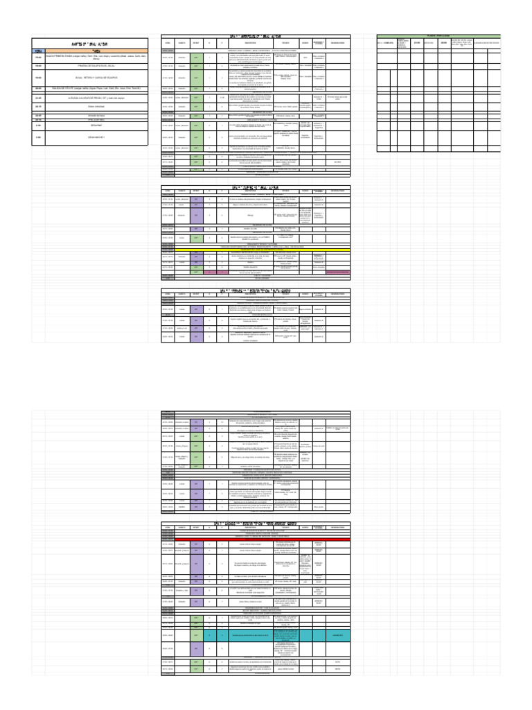Plan de Rodaje - Sheet1 | PDF