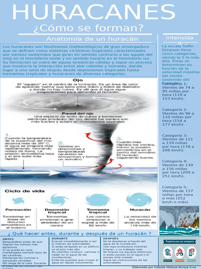 Infografía Desastres Naturales | PDF | Ciclones tropicales | Herida