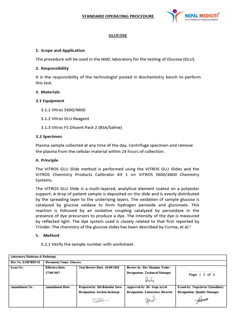01 GLUCOSE | PDF | Glucose | Medical Specialties