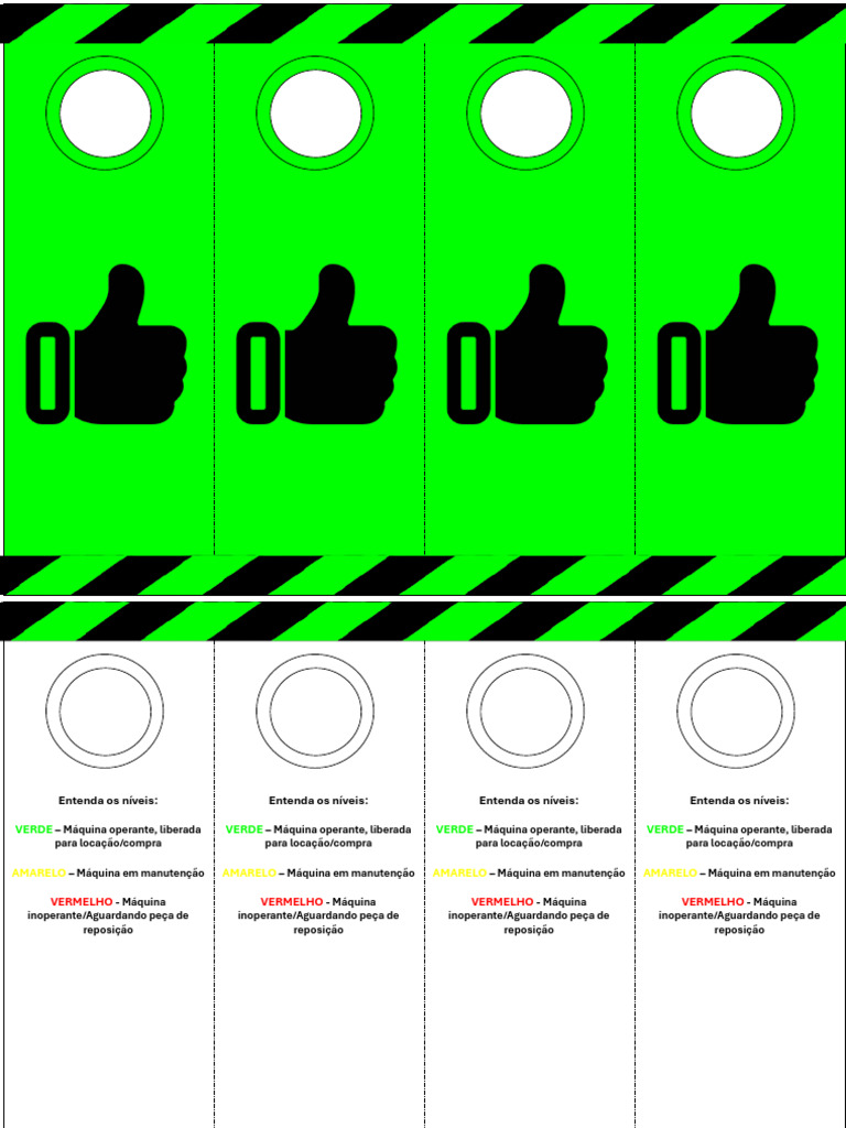 Níveis de Status de Máquinas Operacionais | PDF
