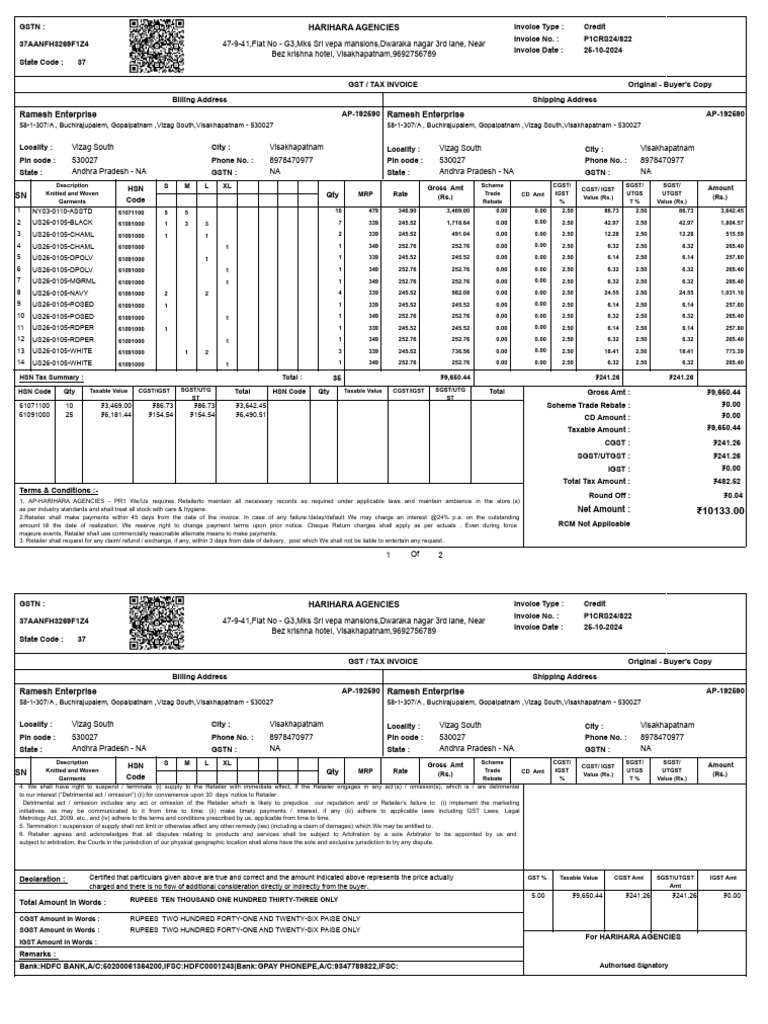 Ramesh p1-822 | PDF | Taxes | Payments
