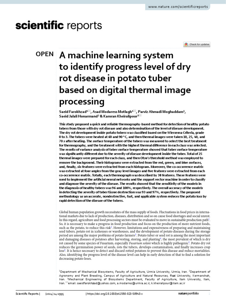 A Machine Learning System To Identify Progress Level of Dry Rot Disease ...