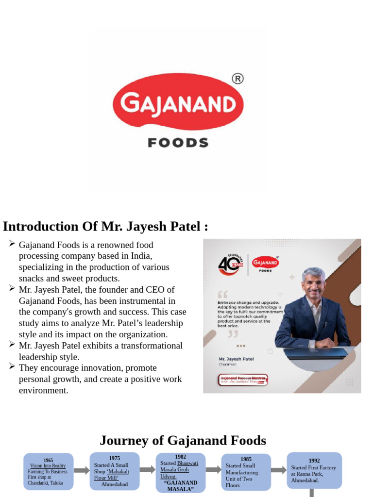 Gajanand PPT- | PDF | Transformational Leadership | Leadership