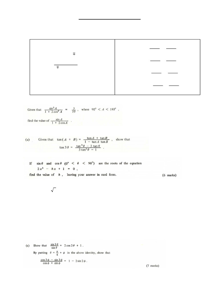 S4 Past Paper M2 Ch4&5 | PDF | Complex Analysis | Mathematical Analysis