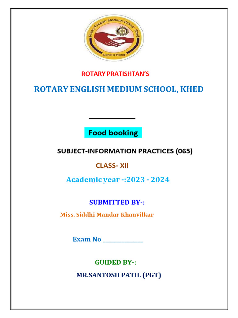 Food Booking | PDF | Databases | Computing