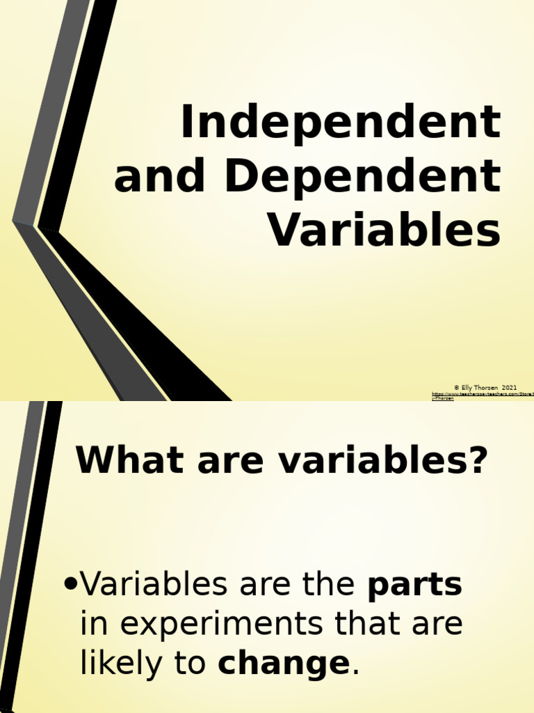 Understanding Independent & Dependent Variables | PDF | Experiment ...