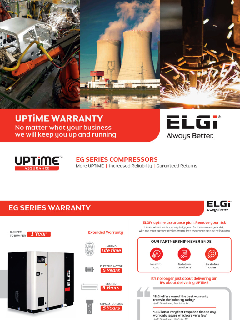 EG-Series-Uptime-Warranty | PDF | Consent | Law Of Obligations