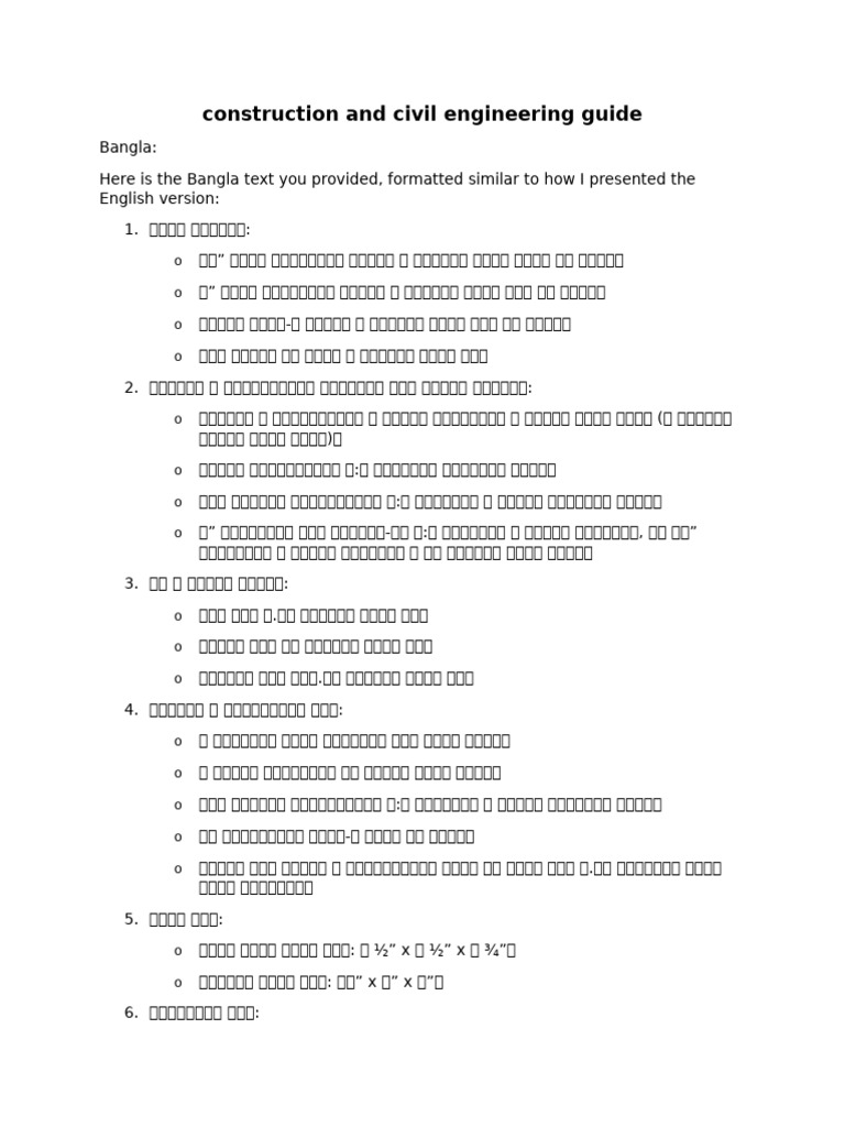 Construction and Civil Engineering Guide | PDF
