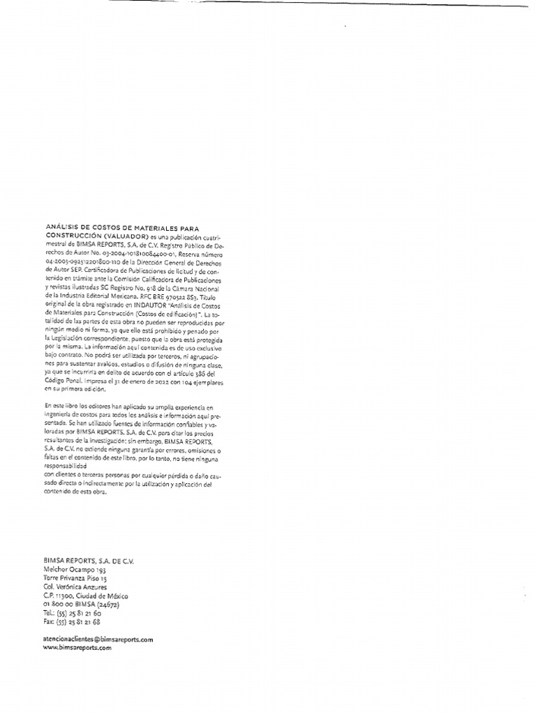 Bimsa 5ta. Edicion 2022-1 | PDF
