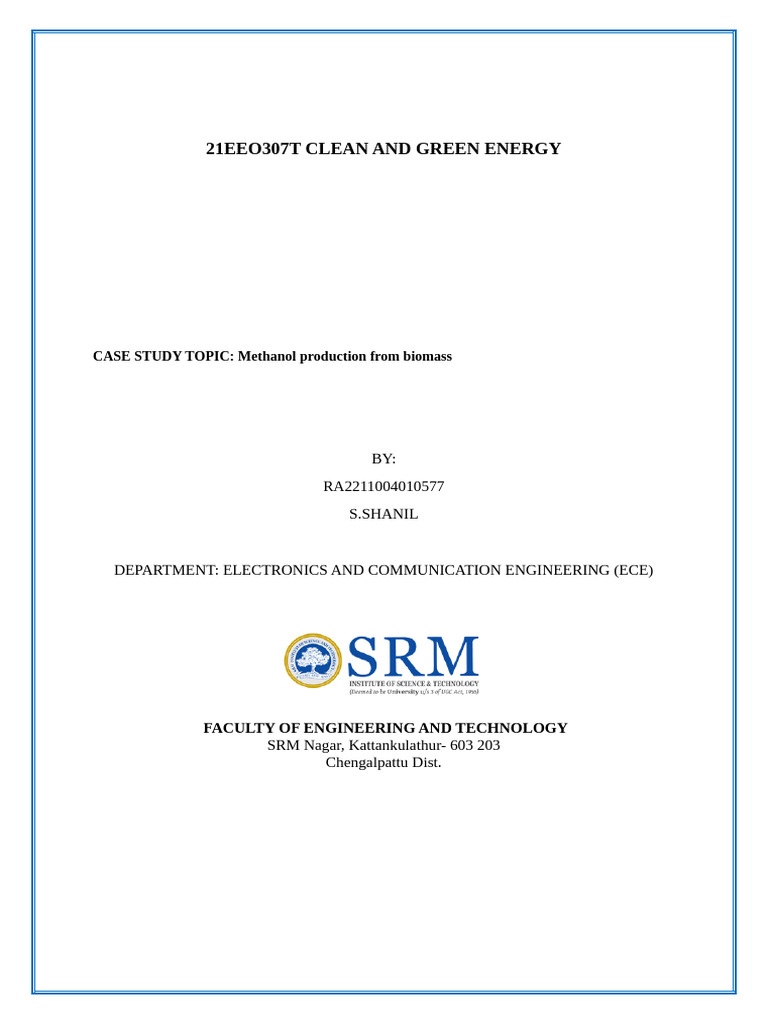 Clean and Green Energy | PDF | Renewable Energy | Gasification