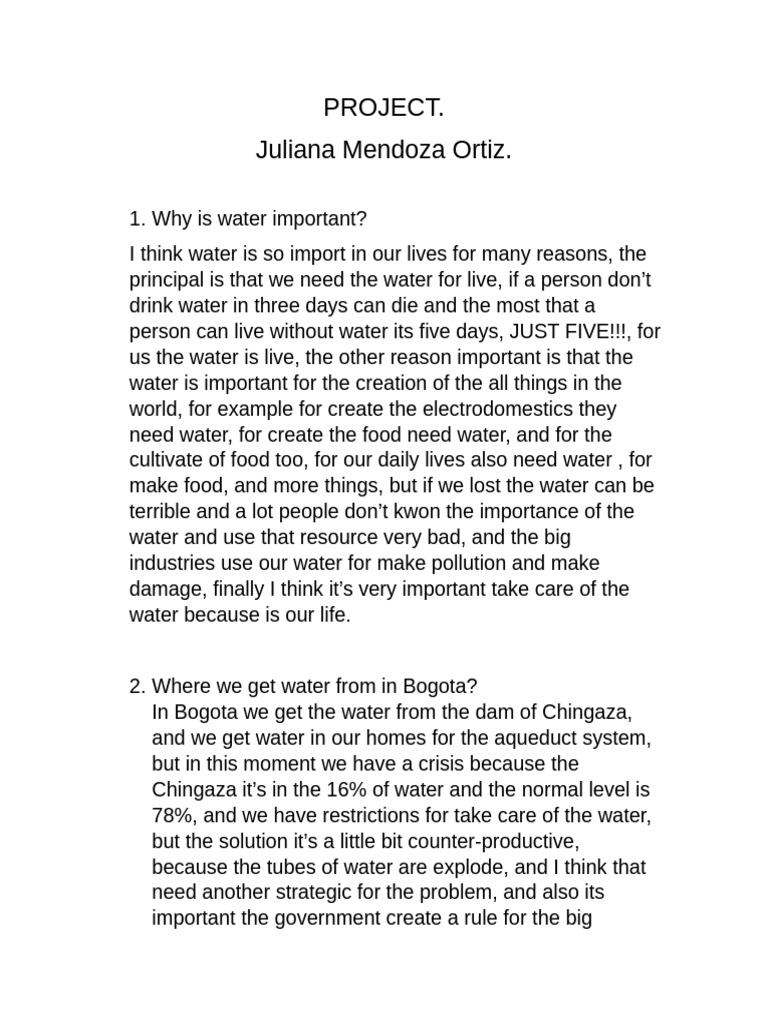 PROJECT ENGLISH | PDF | Human Impact On The Environment | Environmental ...