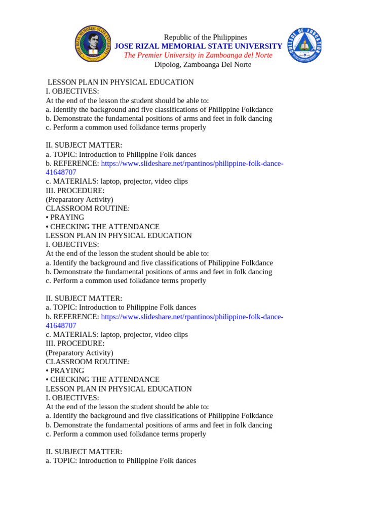 Lesson Plan in Physical Education-Warm-Up Sir Tikoy | PDF | Flexibility ...