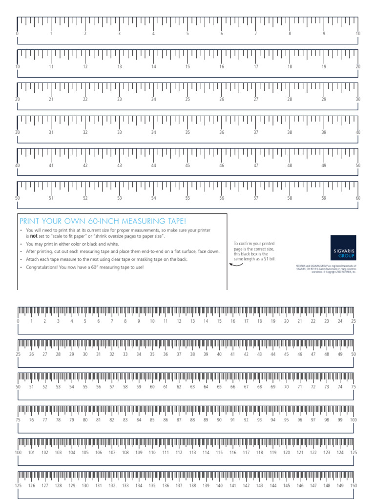 Printable Measure Tape Sigvaris | PDF | Graphic Design | Office Equipment