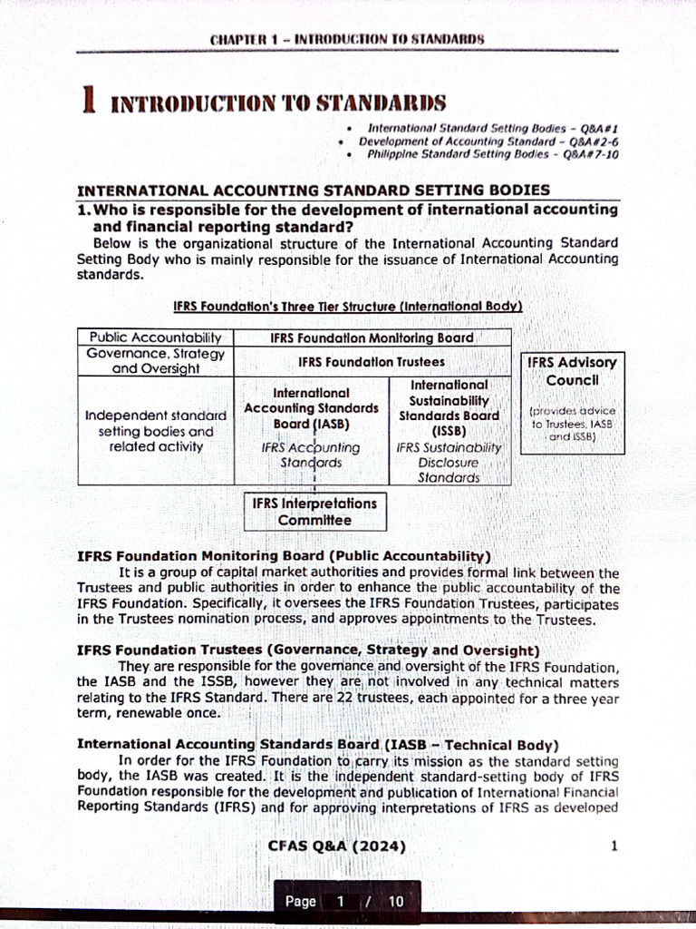 Cfas Chapter 1 | PDF