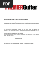 Reggae Chord Progressions | PDF | Reggae | Song Structure