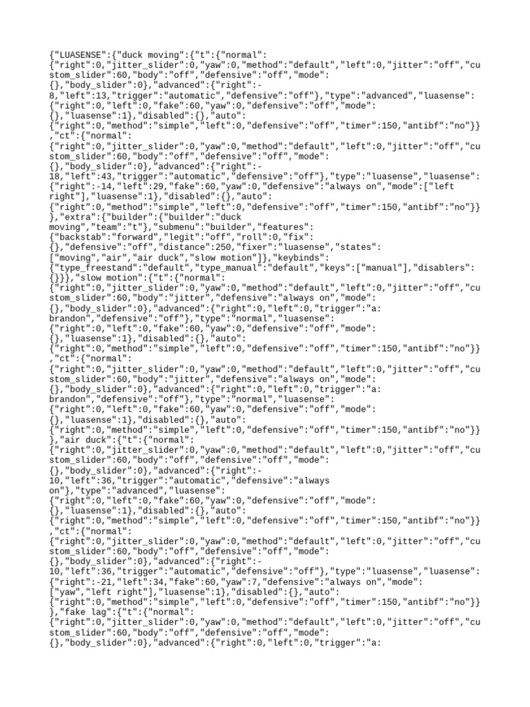 Hakkai Luasense Cfg | PDF