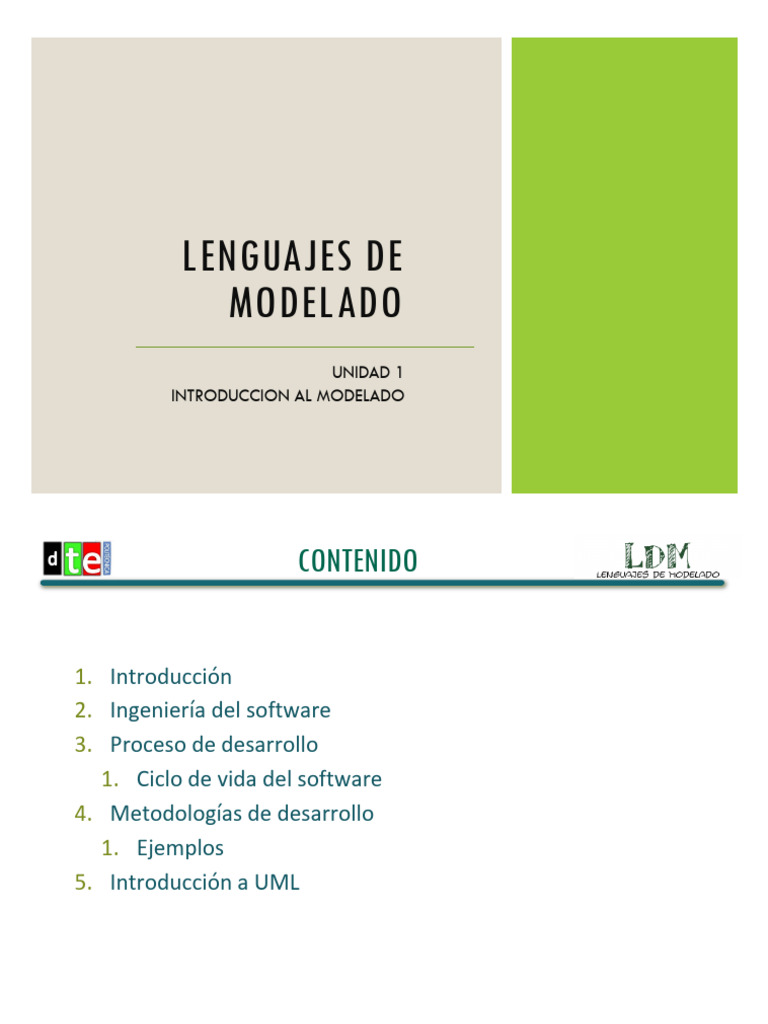 Introducción a Lenguajes de Modelado | PDF | Software | Lenguaje de modelado unificado
