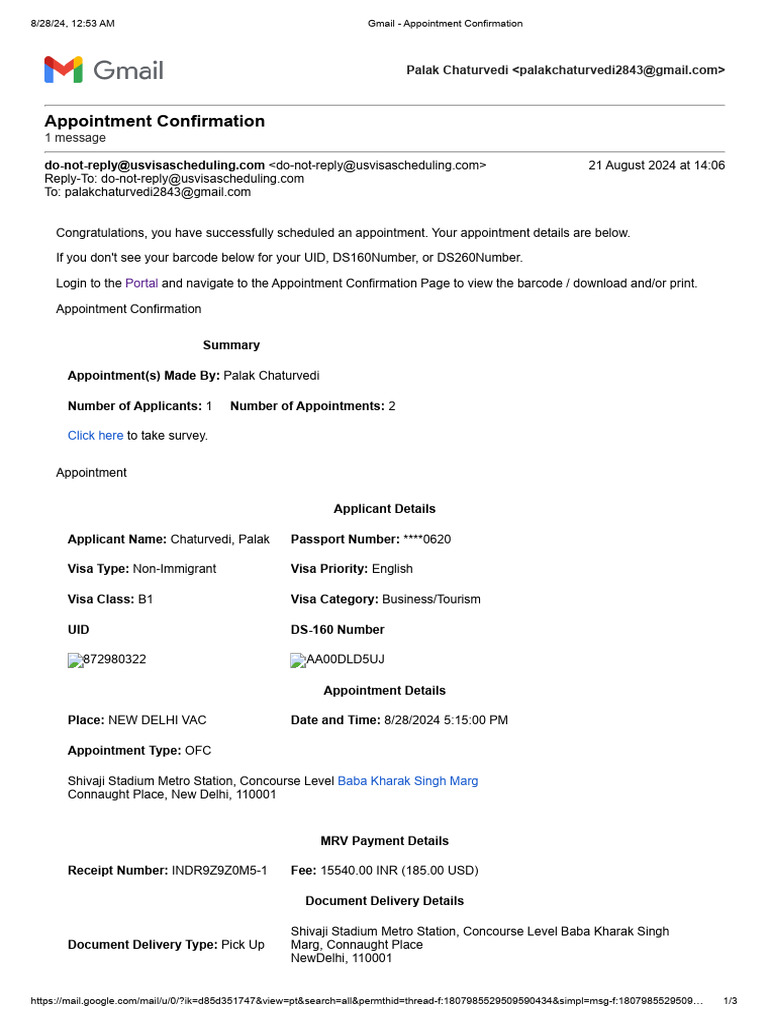 Appointment OFC Consular | PDF | Travel Visa