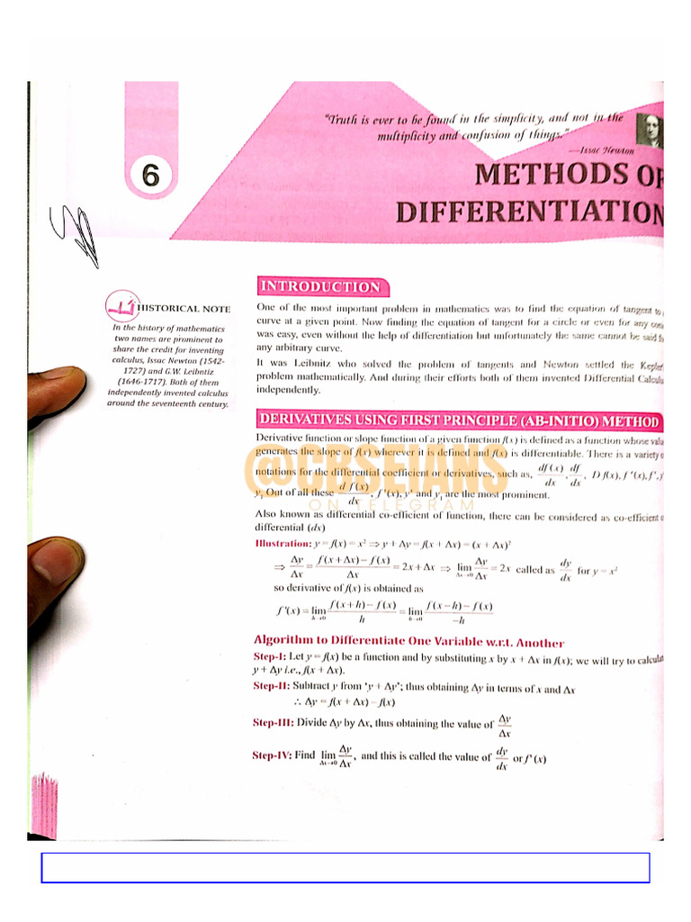 Calculus Core Ch-6 | PDF | Differential Calculus | Tangent