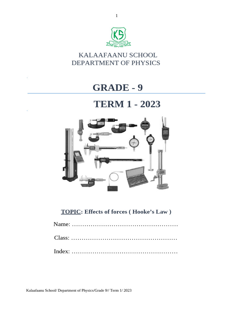 Measurement Notes Kalaafaanuschool(1) | PDF