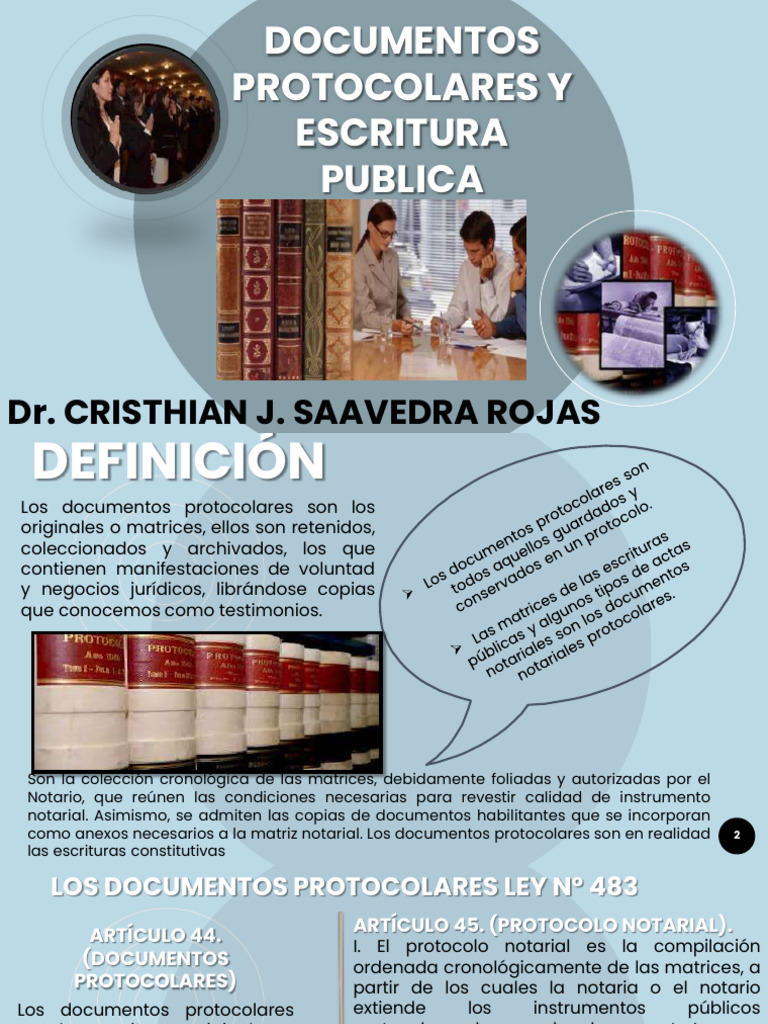 Tema #4 Documentos Protocolares y Escritura Publica | PDF | Política | Derecho