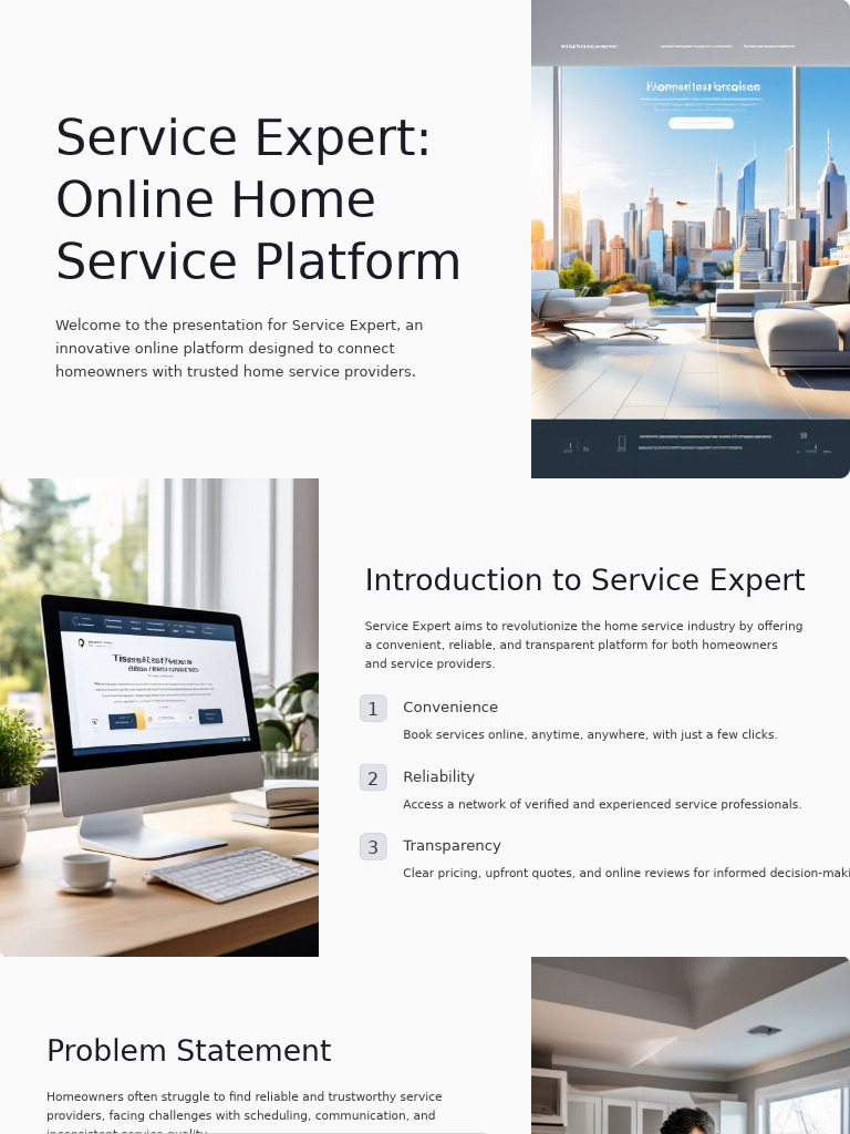 Service Expert Online Home Service Platform | PDF | Software ...