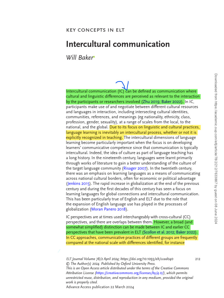 Baker (2024) | PDF | Cross Cultural Communication | Linguistics