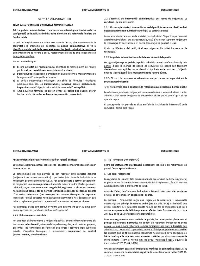 Admin Iii Apunts Deni | PDF