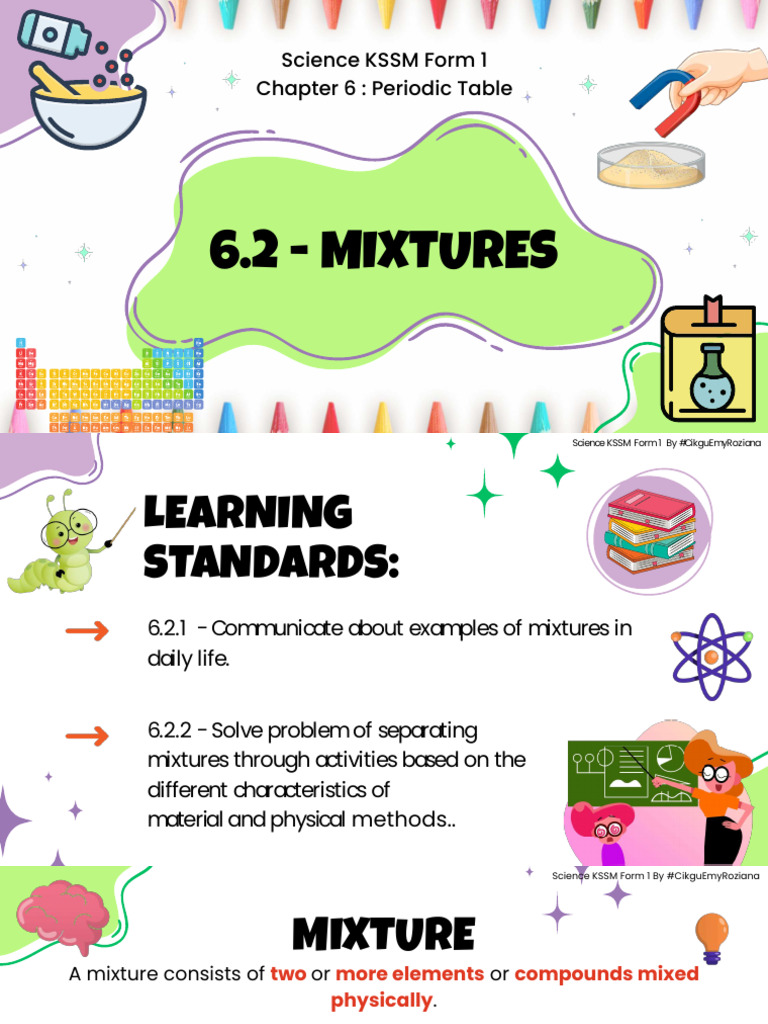 6.2 - Mixtures | PDF | Mixture | Solubility