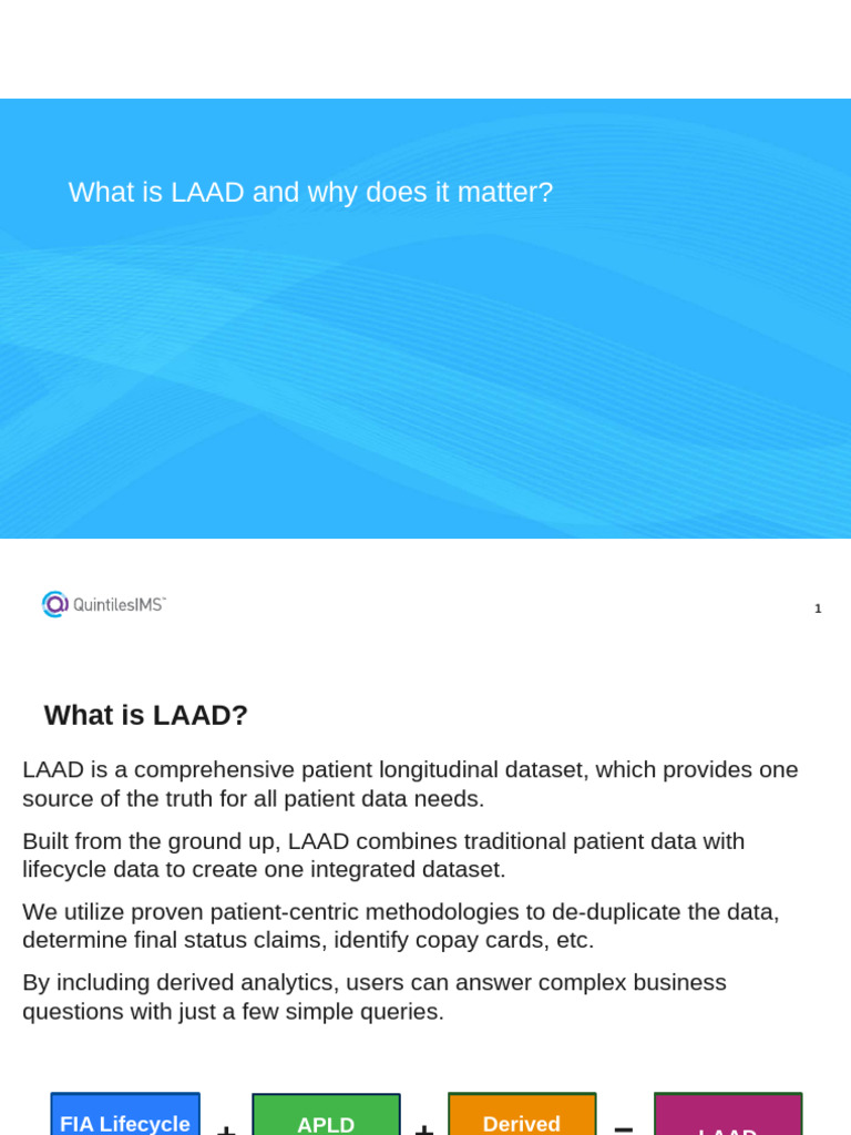 Understanding Pharma & LAAD Dataset | PDF | Analytics