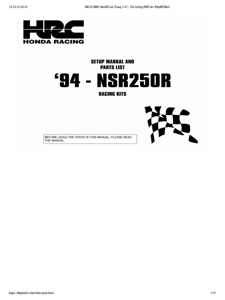 MC28 HRC Manual | PDF