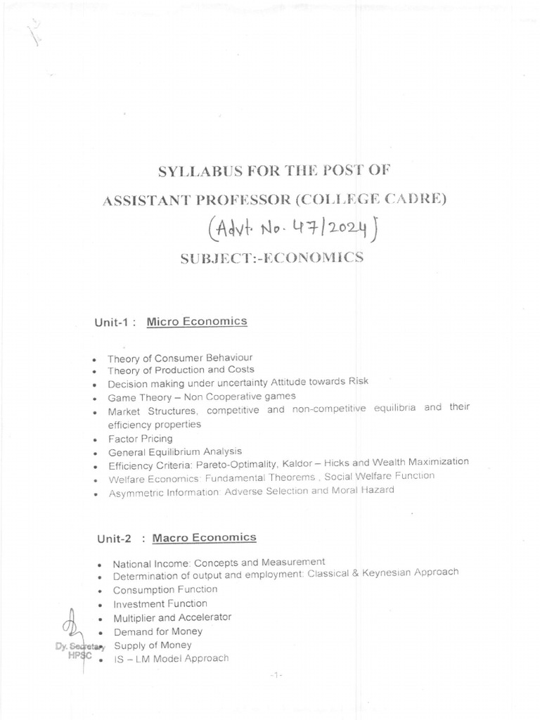 Comprehensive Economics Course Outline | PDF | Economics | Taxes