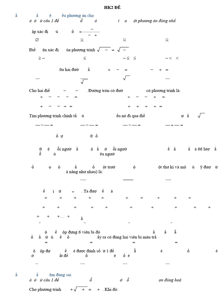 HK2 ĐỀ 4 | PDF