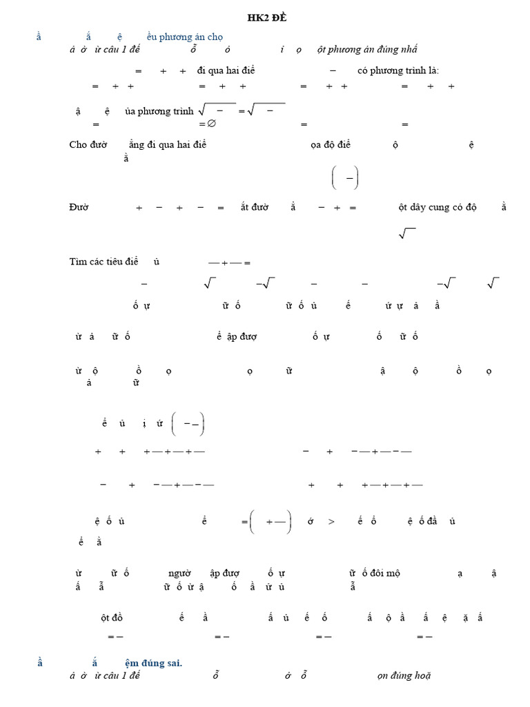 HK2 ĐỀ 5 | PDF