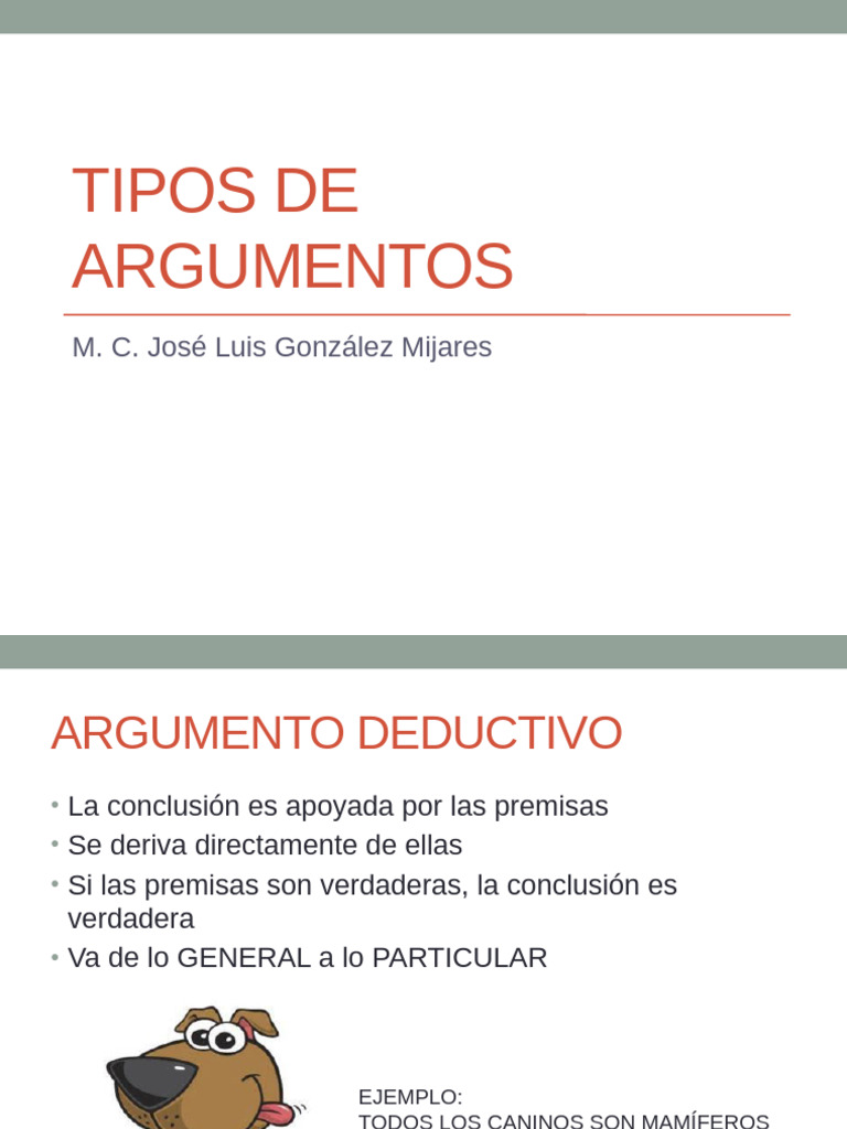 Tipos de Argumentos | PDF | Epistemología | Lógica