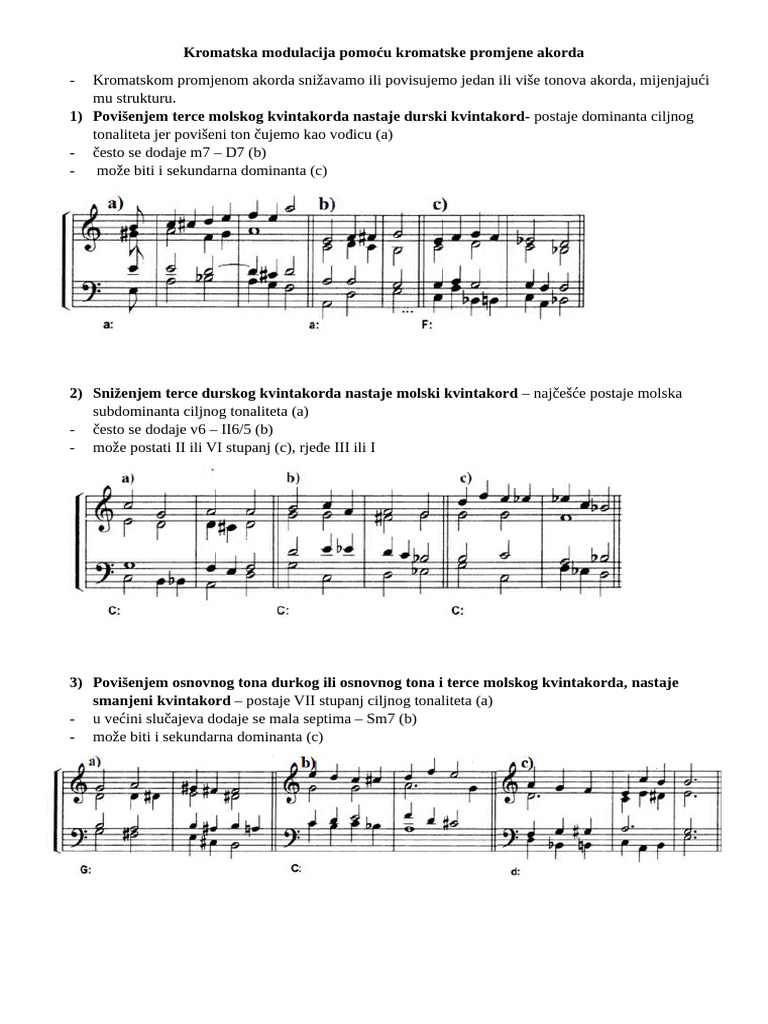 Krom Promjena Akorda | PDF