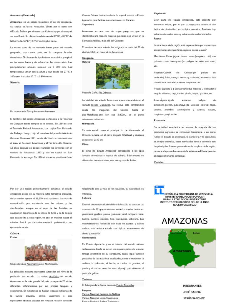 Amazonas TRIPTICO | PDF | Renacimiento